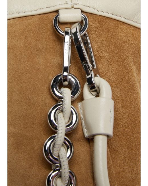 Loewe Leather Mini Flamenco Purse in White | Lyst