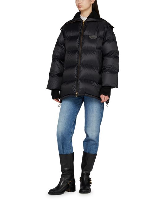 Chloé Puffer Jacket in Black | Lyst