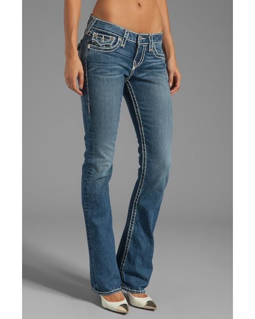 True Religion Becky Super T Bootcut in Dewey Ave in Blue | Lyst True Religion Becky Super T Bootcut in Dewey Ave in Blue | Lyst