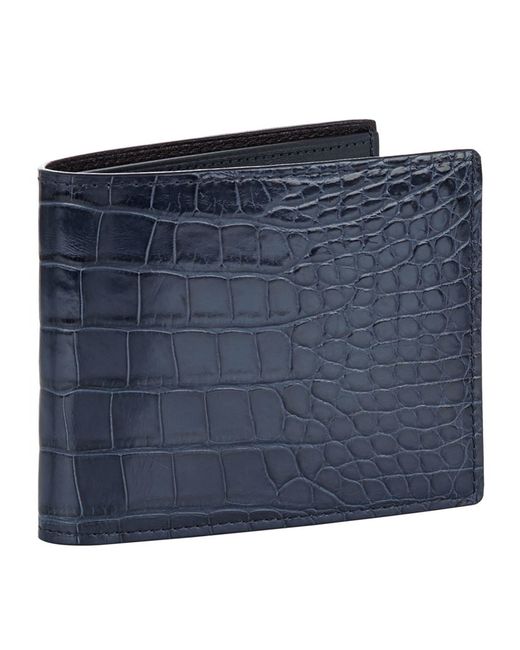 Tom Ford Alligator Skin Bifold Wallet in Blue for Men | Lyst Canada