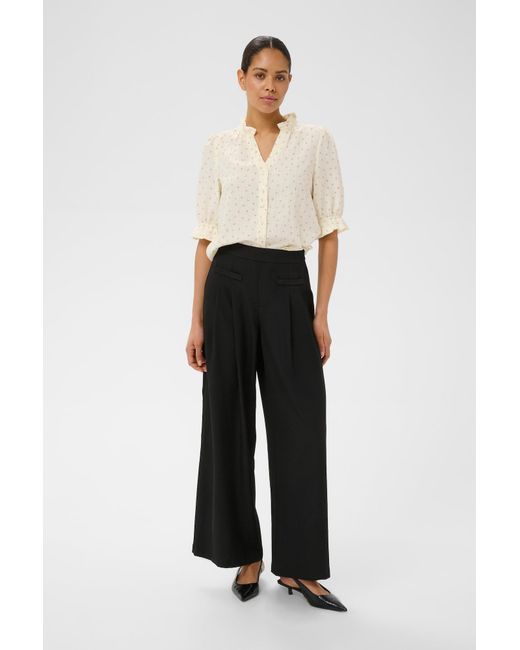 Kaffe Hose Victorina in Schwarz | Lyst DE