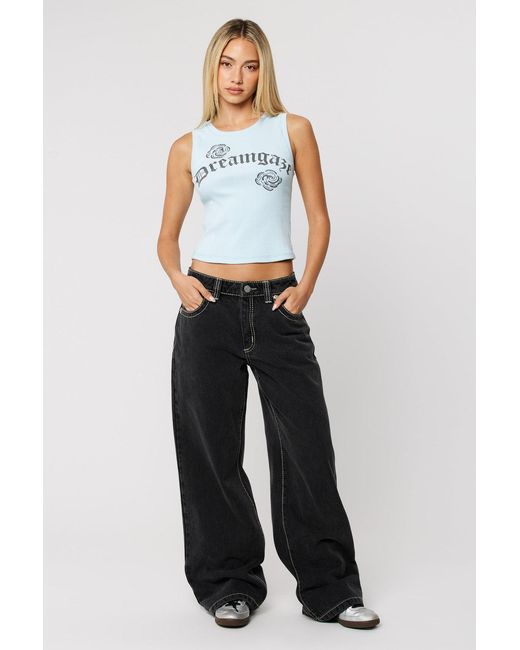 Abrand Jeans 95 Mid Baggy Frankie In Black Lyst