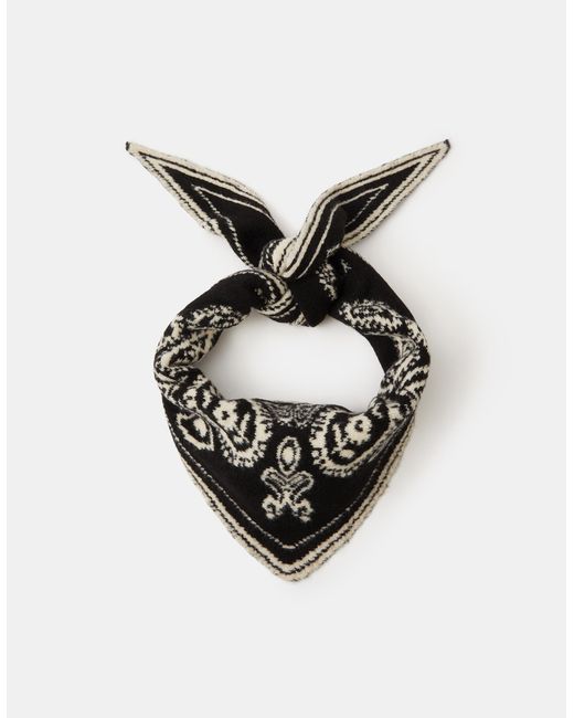 Accessorize Large Paisley Knitted Triangle Scarf | Lyst UK