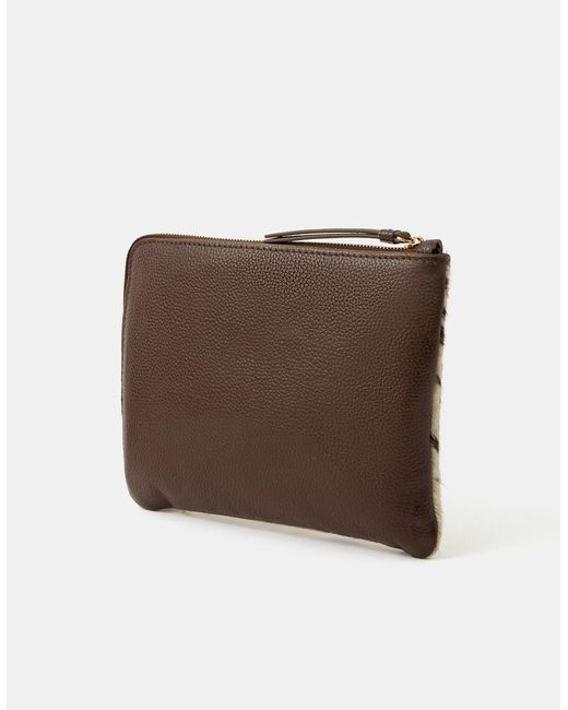 Accessorize Cow Leather Pouch | Lyst UK