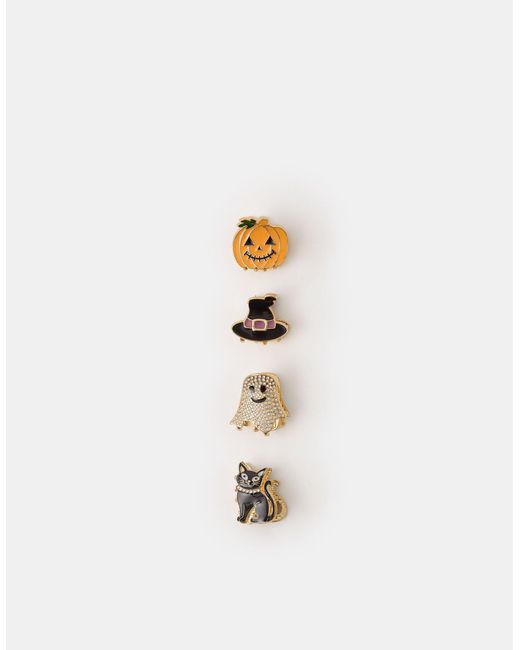 Accessorize 4-Pack Mini Halloween Metal Claw Clips in White | Lyst UK