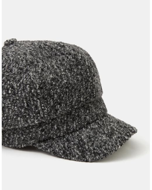 Accessorize Boucle Baker Boy Hat in Grey | Lyst UK
