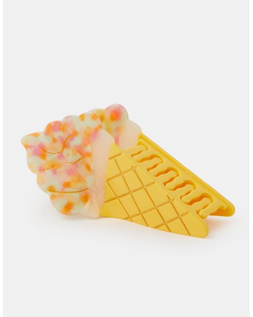 Accessorize Ice Claw Clip in Yellow | Lyst UK