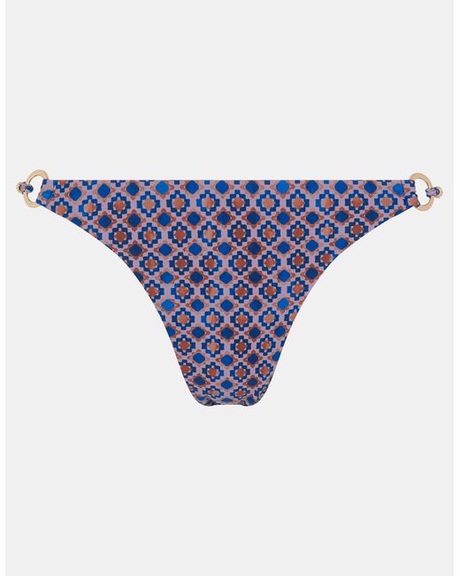 Accessorize Tile Print Bikini Bottoms in Blue | Lyst UK