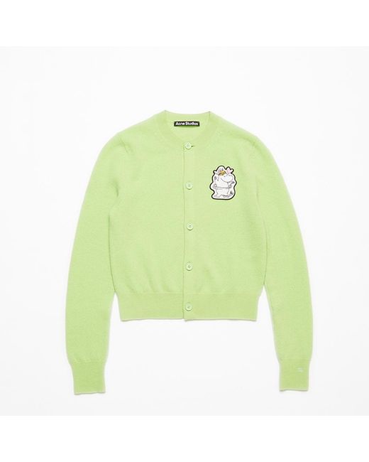 Acne Studios Cadigan X Moomin in Green | Lyst