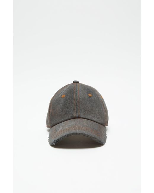 Acne Studios Denim Cap in Black | Lyst UK