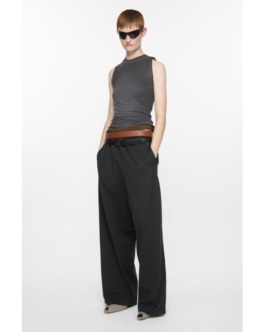 Acne Studios Sweatpant Logo Stamp in Black | Lyst UK