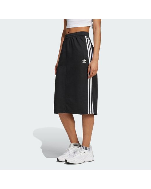 adidas Adicolor Classic 3-Stripes Skirt in Black | Lyst UK