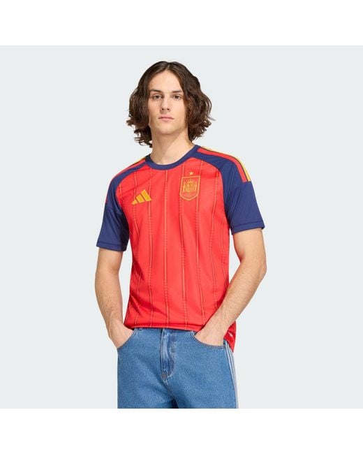 adidas Spain 26 Home Jersey in Red for Men | Lyst UK