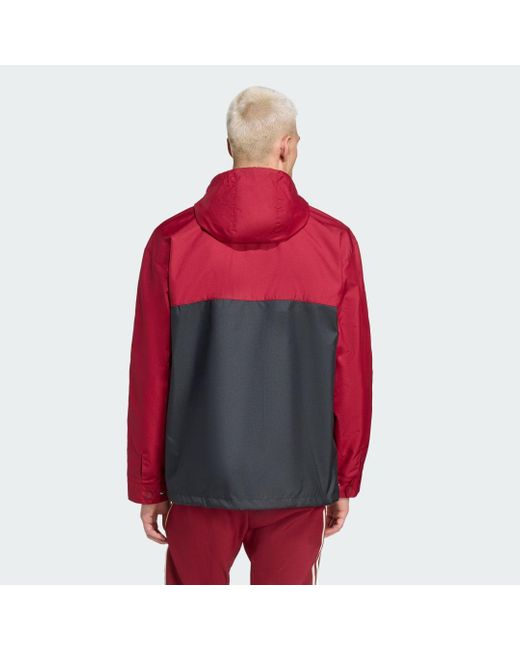adidas Arsenal Terrace Icons Parka in Red for Men | Lyst UK