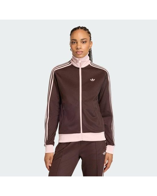 adidas Classic Track Top in Brown | Lyst UK