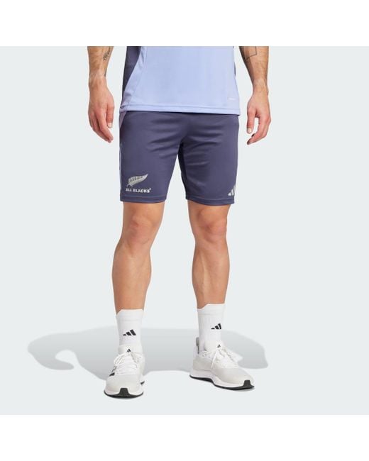 adidas All Blacks Rugby Shorts in Blue for Men | Lyst UK