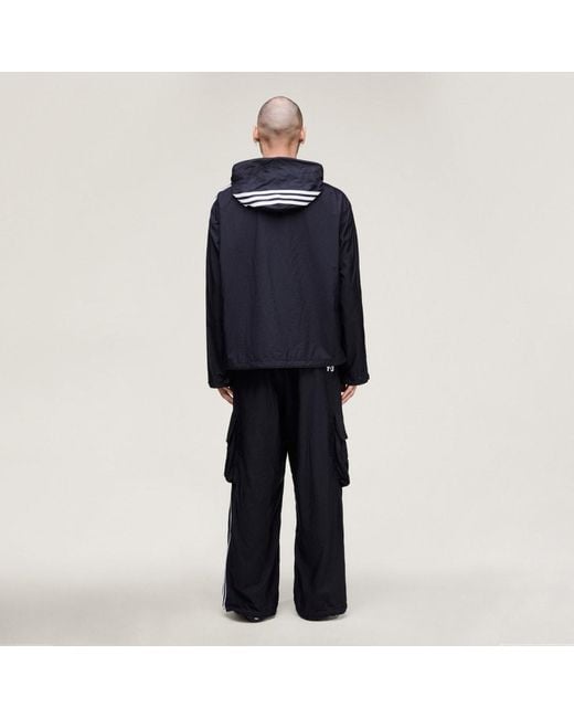 adidas Y-3 Nylon Wired 3 Stripes Cargo Tracksuit Bottoms in Blue | Lyst UK