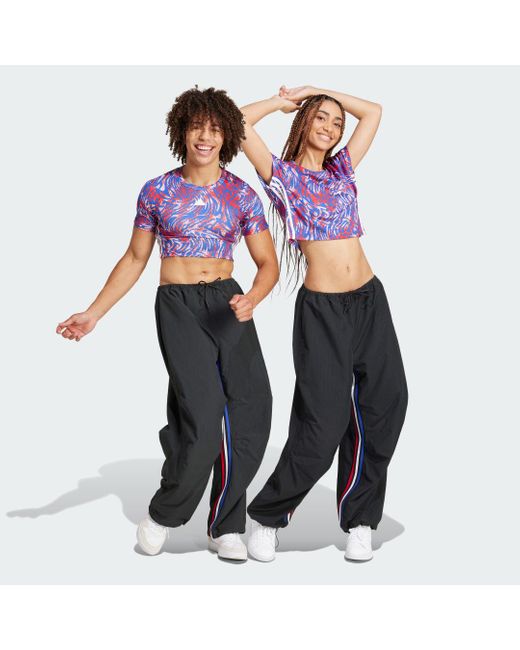 adidas Express All Gender Breaking Track Tracksuit Bottoms in Black ...