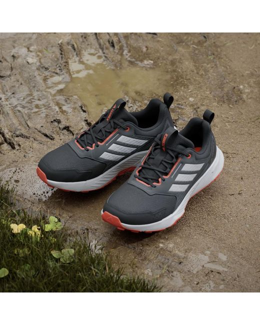adidas Tracefinder Trail Running Shoes in Black for Men | Lyst UK