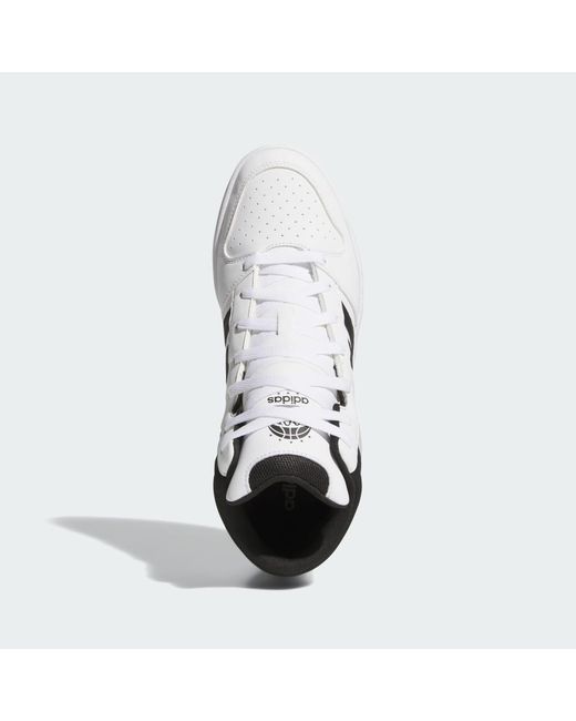 adidas Hoops Mid Classic Shoes in Metallic | Lyst UK