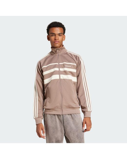 adidas The First Track Top in Brown for Men | Lyst UK