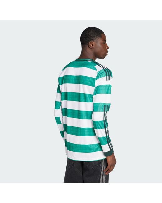 adidas Celtic Fc 25/26 Long Sleeve Home Jersey in Green for Men | Lyst UK