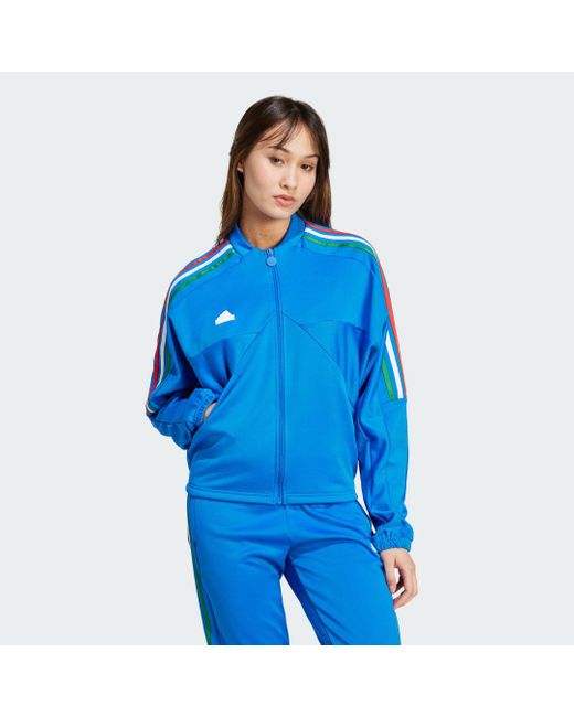 adidas Tiro Cut 3-Stripes Track Top in Blue | Lyst UK