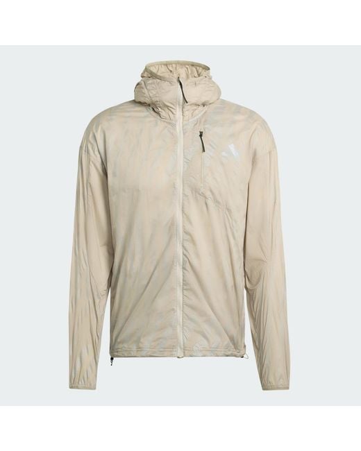 adidas Adi365 Running Reflective Jacket in Natural for Men | Lyst UK