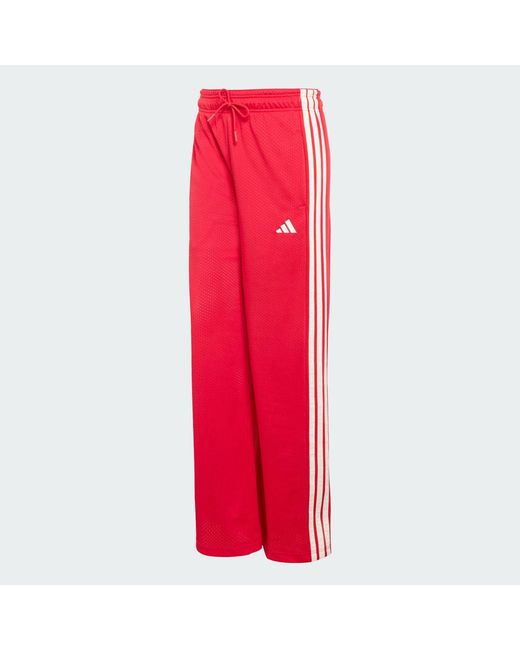 adidas Stadium Mesh Tracksuit Bottoms in Red | Lyst UK