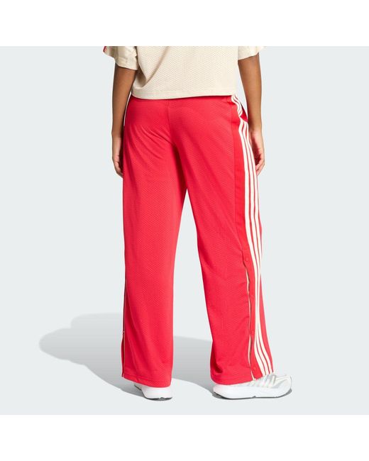 adidas Stadium Mesh Tracksuit Bottoms in Red | Lyst UK
