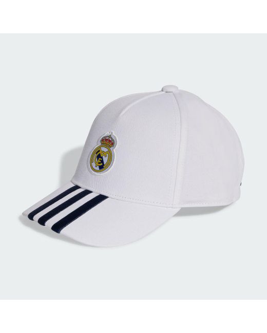 adidas Real Madrid Cap in White | Lyst UK