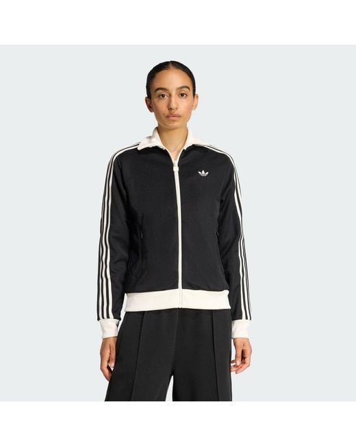 adidas Classic Track Top in Black | Lyst UK