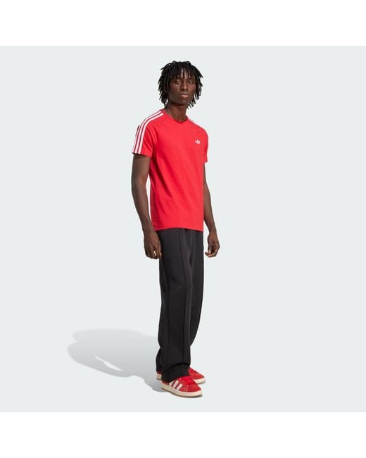 adidas Originals Adicolor Trefoil Tight T-Shirt in Red for Men | Lyst UK