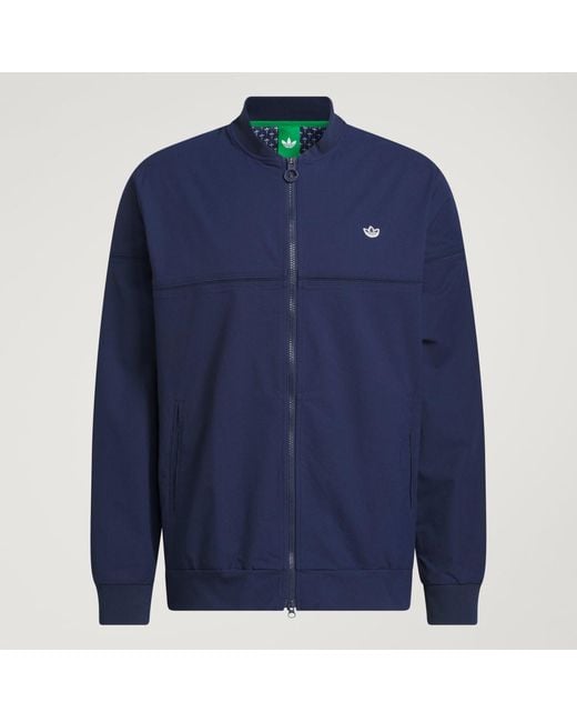 adidas Originals Bomber Jacket in Blue for Men | Lyst UK