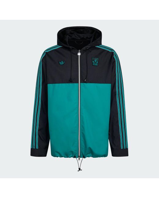 adidas Originals Liverpool Fc Terrace Icons Parka in Blue for Men | Lyst UK
