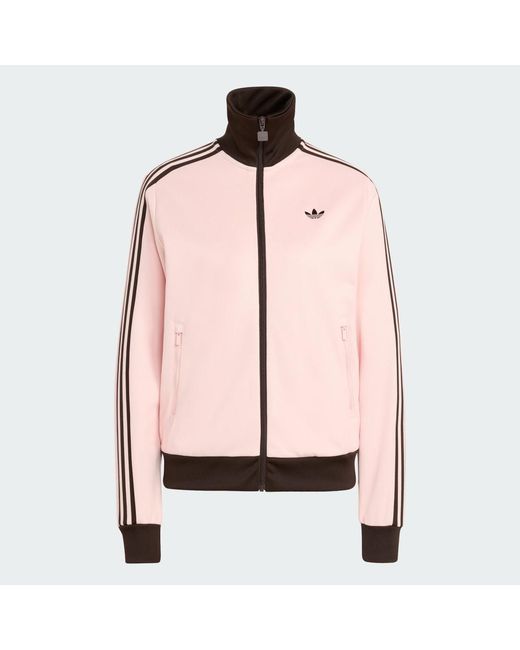 adidas Classic Track Top in Pink | Lyst UK