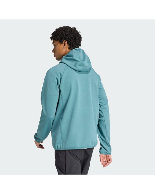 adidas Terrex Multi Climawarm Insulated Hybrid Hooded Jacket in Blue ...