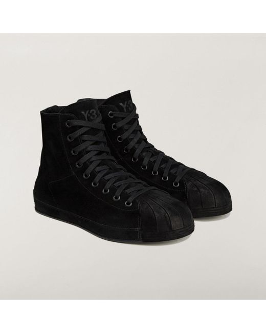 adidas Y-3 Nizzastar Hi in Black | Lyst UK