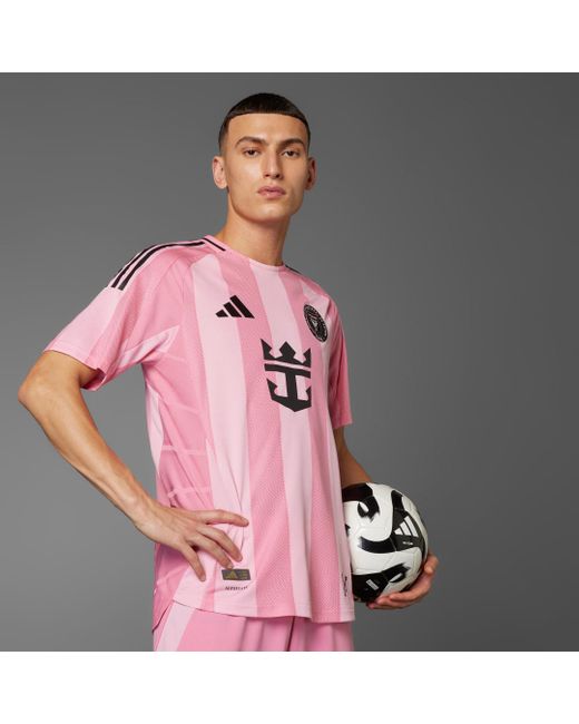 adidas Inter Miami Cf 25/26 Home Authentic Jersey in Pink for Men | Lyst UK