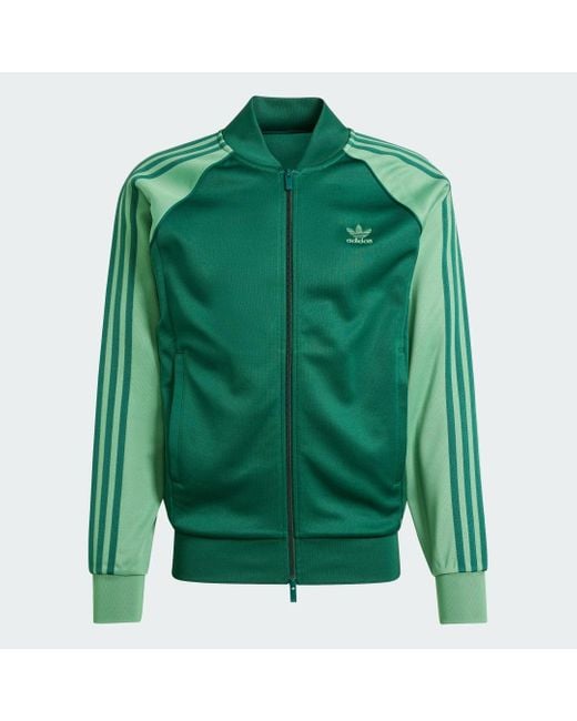 adidas Adicolor Classics Sst Track Jacket in Green for Men | Lyst UK