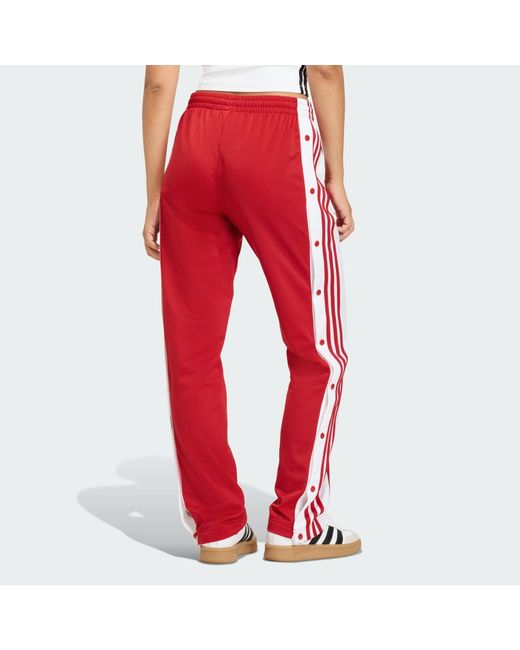 adidas Adibreak Track Tracksuit Bottoms in Red | Lyst UK