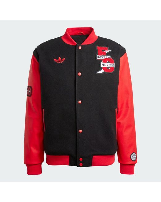 adidas Fc Bayern Vrct Jacket (Gender Neutral) in Red | Lyst UK