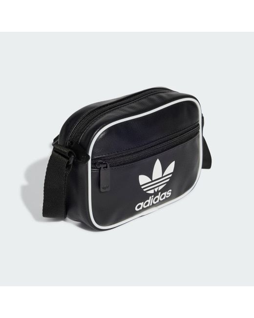 adidas Adicolor Classic Mini Airliner Bag in Black | Lyst UK