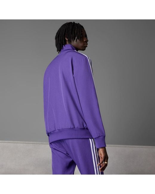adidas Real Madrid Terrace Icons Track Top in Purple for Men | Lyst UK