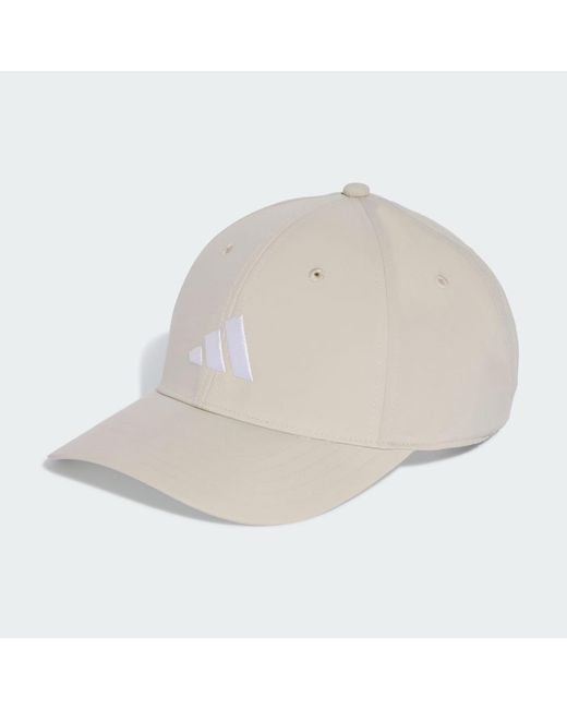 adidas New Logo Embroidered Baseball Cap in White | Lyst UK