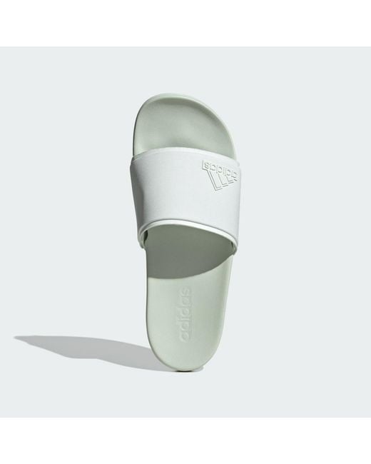 adidas Adilette Comfort Slides in Green | Lyst UK