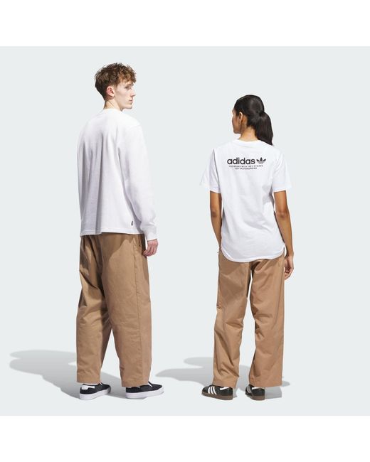 adidas Skateboarding Pintuck Pants (Gender Neutral) in White | Lyst UK