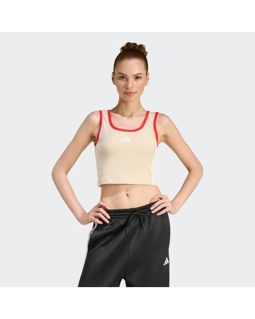 adidas Stadium Tank Top in Red | Lyst UK
