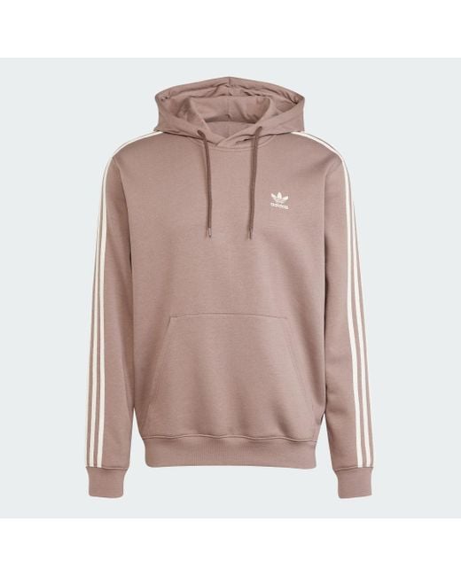 adidas Adicolor Classics 3-Stripes Hoodie in Brown for Men | Lyst UK