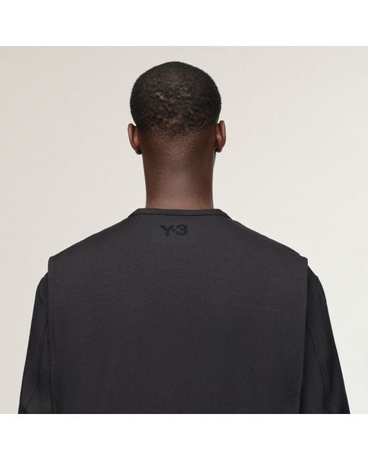 adidas Y-3 Sport Uniform Adaptive Collarless Blouson in Black for Men ...